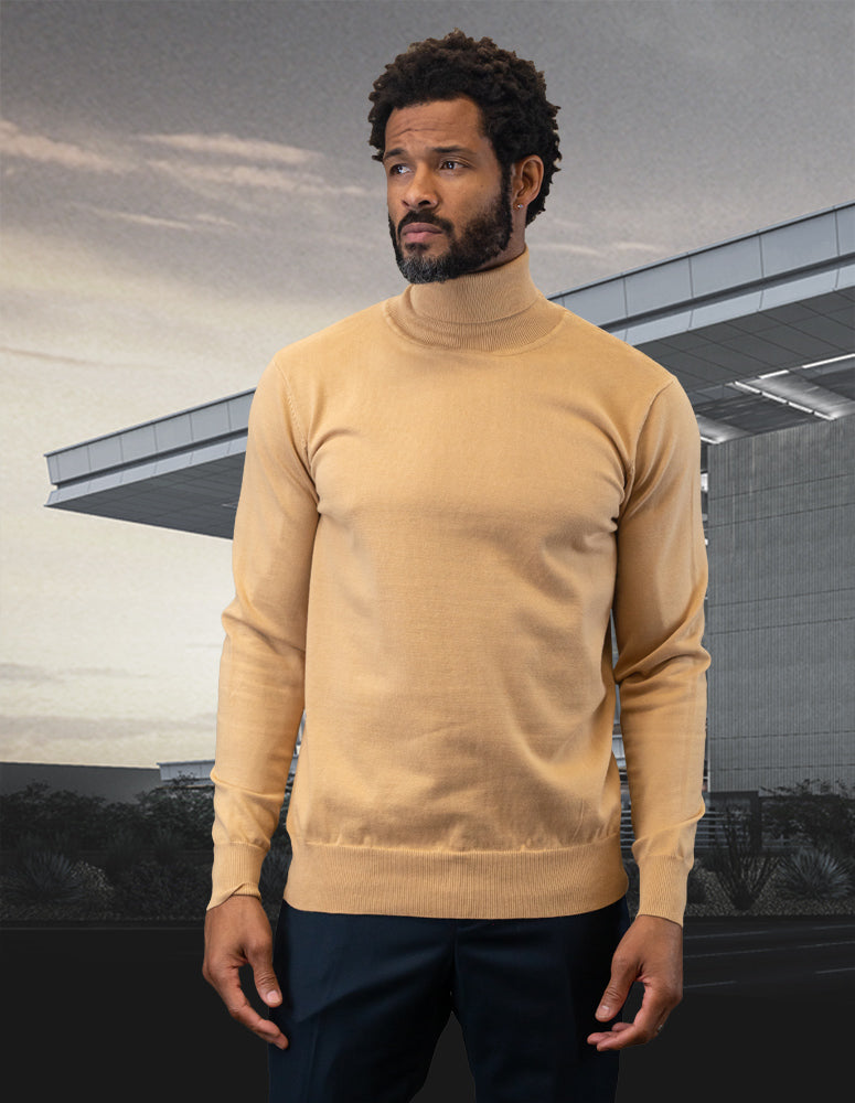 CAMEL TURTLE NECK – Bachrach
